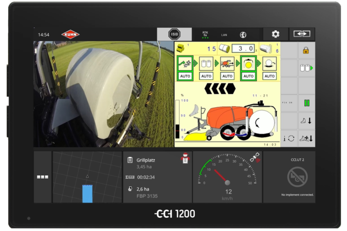ISOBUS-Terminal CCI 1200 für KUHN-Maschinen - KUHN Center Schweiz